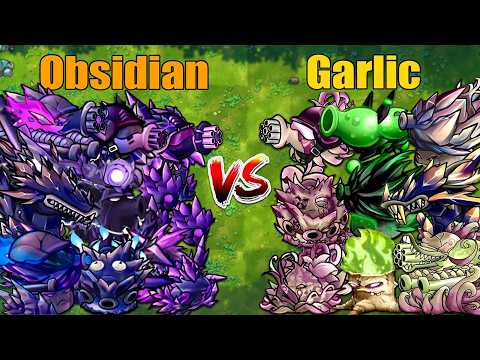 PVZ 1 Fusion 3.6 Challenge!! Team Obsidian VS Team Garlic VS 300 Zombie Random - Who Will Win?