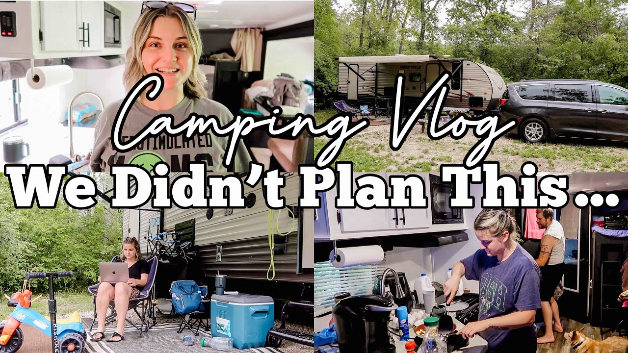 CAMPING VLOG | DAY IN THE LIFE WITH A CAMPER | PREGNANCY VLOG | MOM OF ...