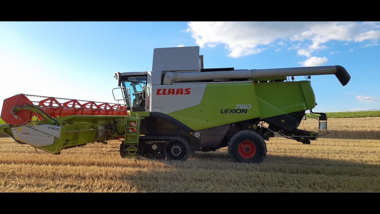 Moisson d'escourgeon Class Lexion 760TT - YouTube