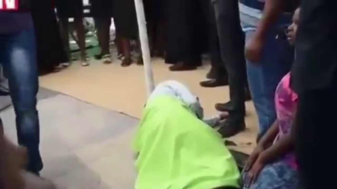 Pastor Jumping On Members Back - YouTube