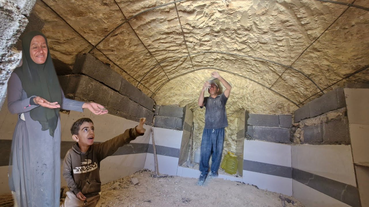 "Master's incredible cave-building for the safety of mother and ...