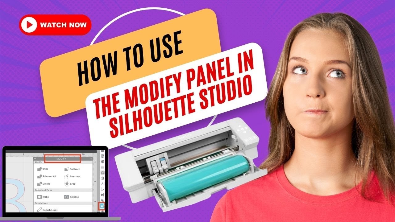 Silhouette Studio Tutorial - How to Use the Modify Panel Tool! # ...