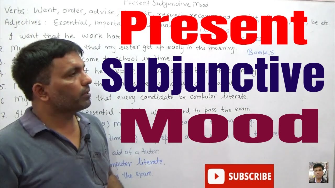 Present subjunctive mood | Mood in English grammar | Moods - Category ...