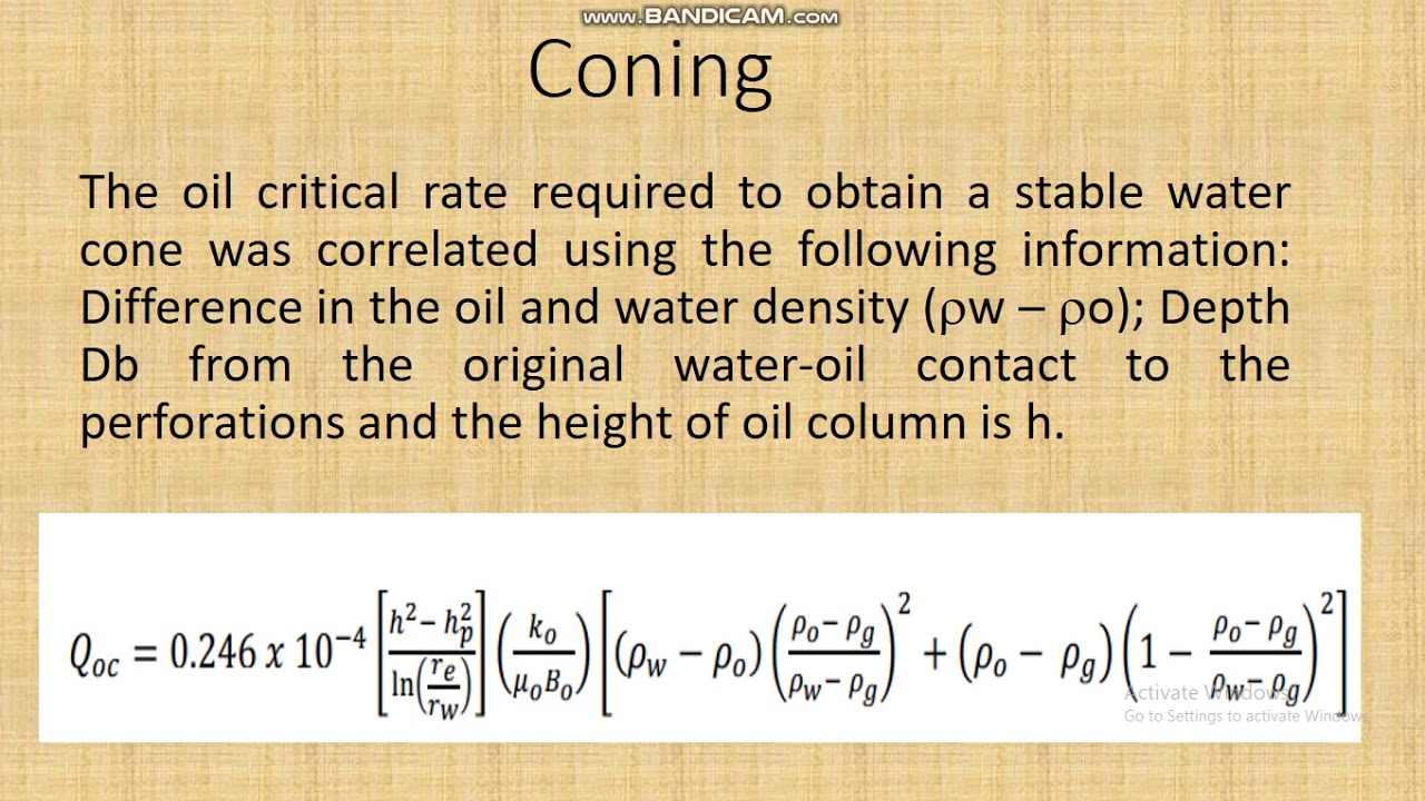 Coning lecture/part 2/Production petroleum Engineering - YouTube