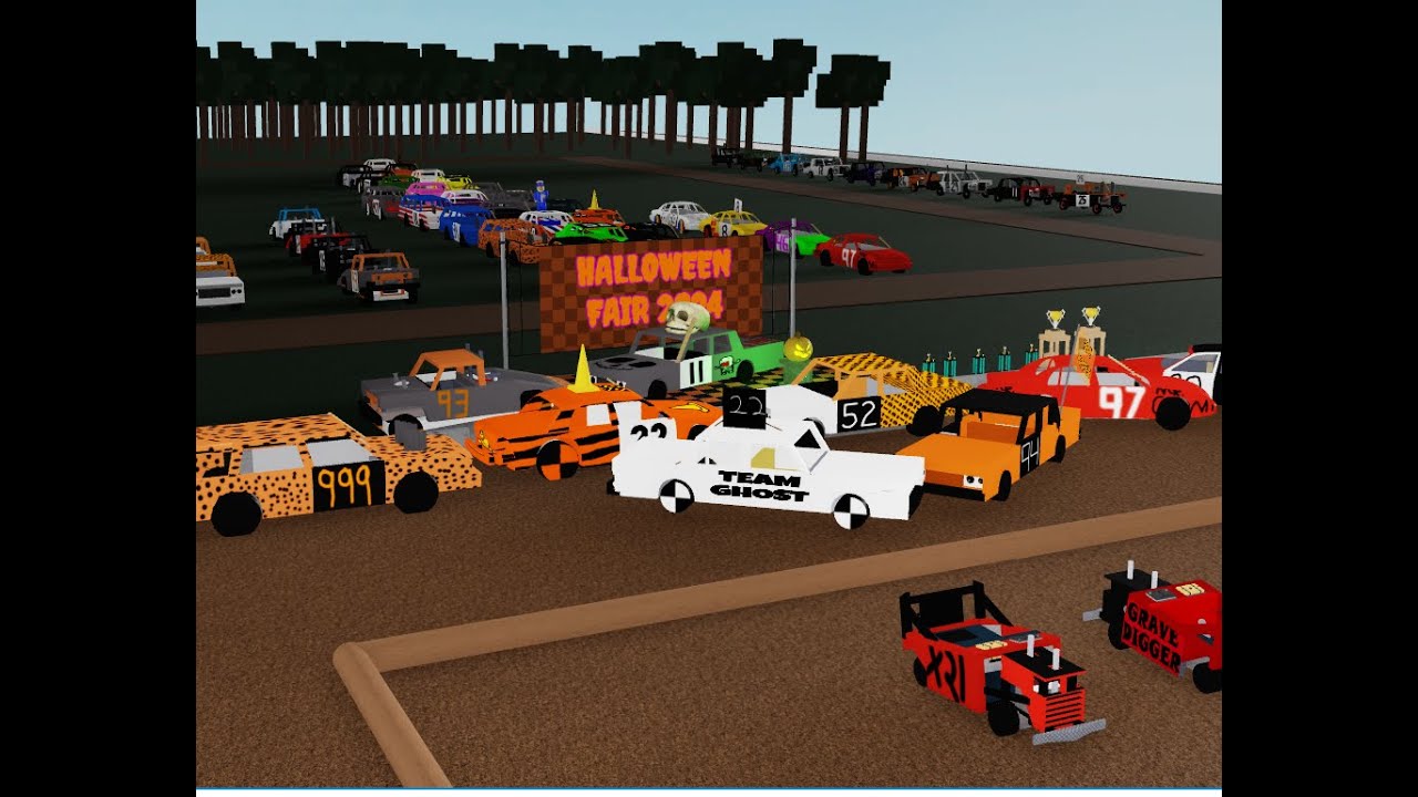 Halloween Fair 2024 - ROBLOX DEMOLITION DERBY - YouTube