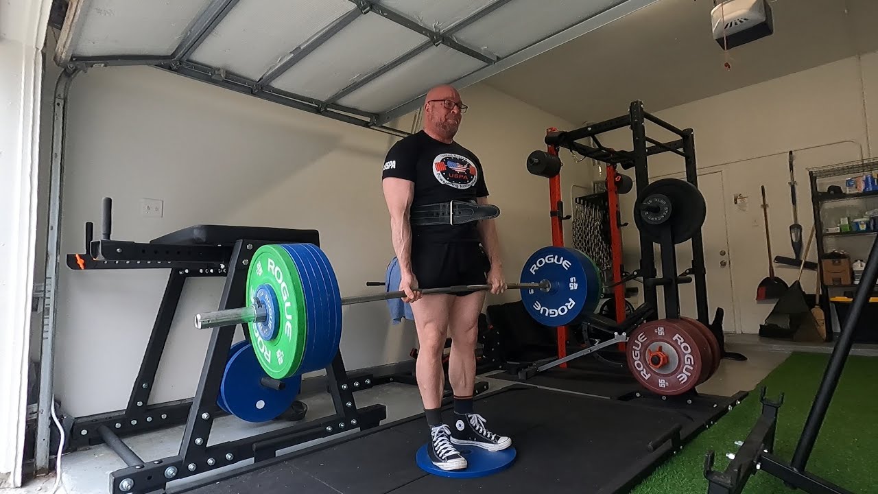 555 1" Deficit Deadlift With Stiff Bar - 12-30-2022 Today's Training ...