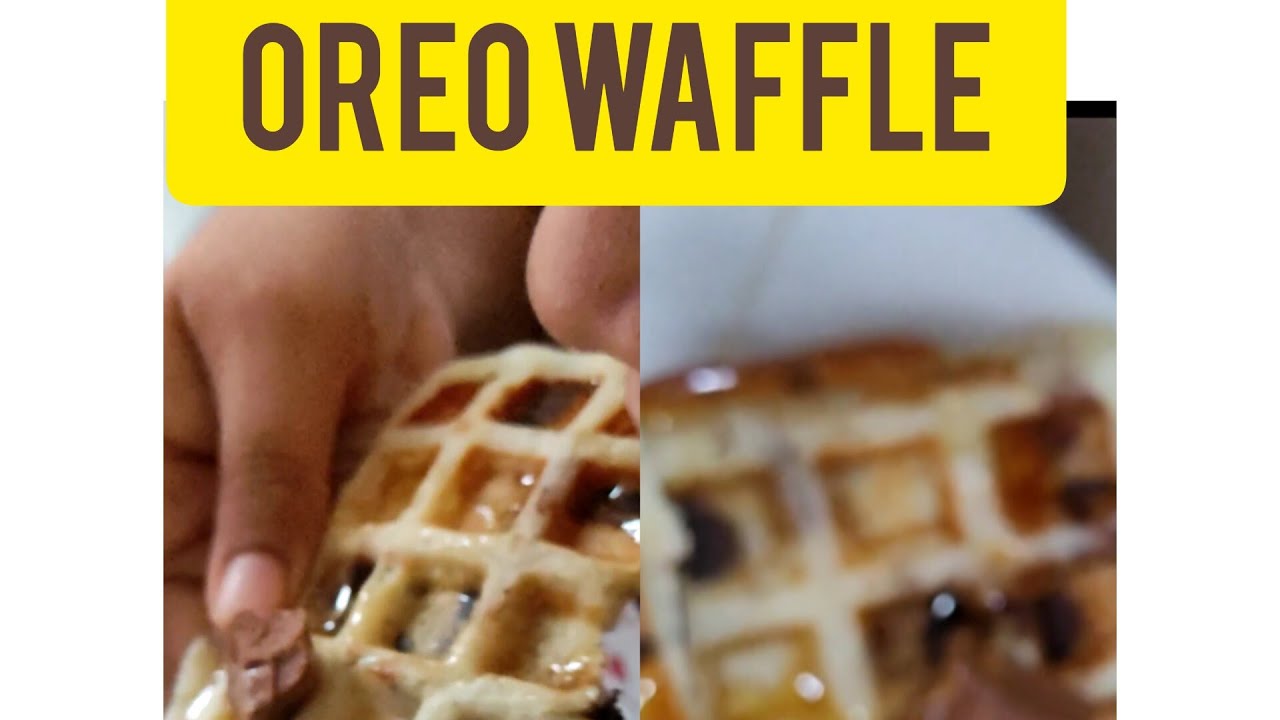 How to make OREO waffle | Recipe of oreo waffles | - YouTube