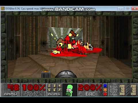 simpsons doom 2 dosbox windows - YouTube
