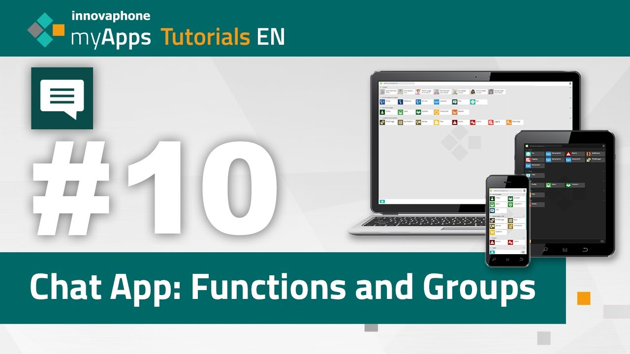 #10 myApps Tutorial — Chat App: Functions and Groups (13rX, 14rX) | EN ...
