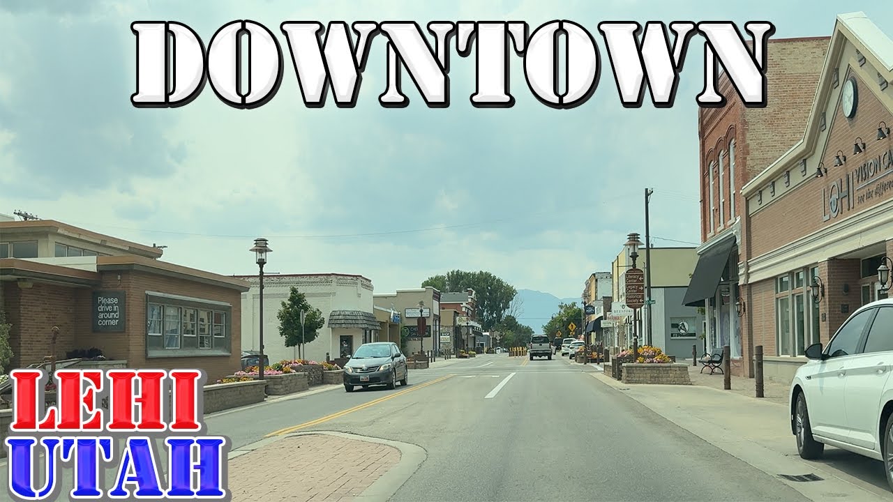 Lehi - Utah - 4K Downtown Drive - YouTube