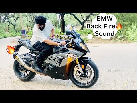 Super Loud BMW S1000RR Akrapovic Full System Back fire🔥 Sound Op😱