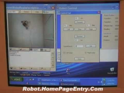 Mobile AVR Robot with Digital Camera Vision Guidance - YouTube