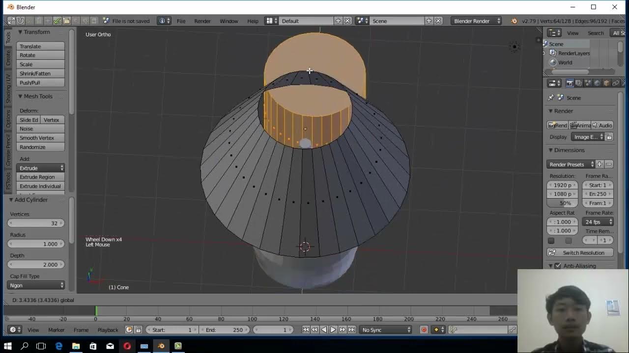 #4 TUTORIAL MEMBUAT LAMPU TIDUR PADA BLENDER 3D 2.79b - YouTube