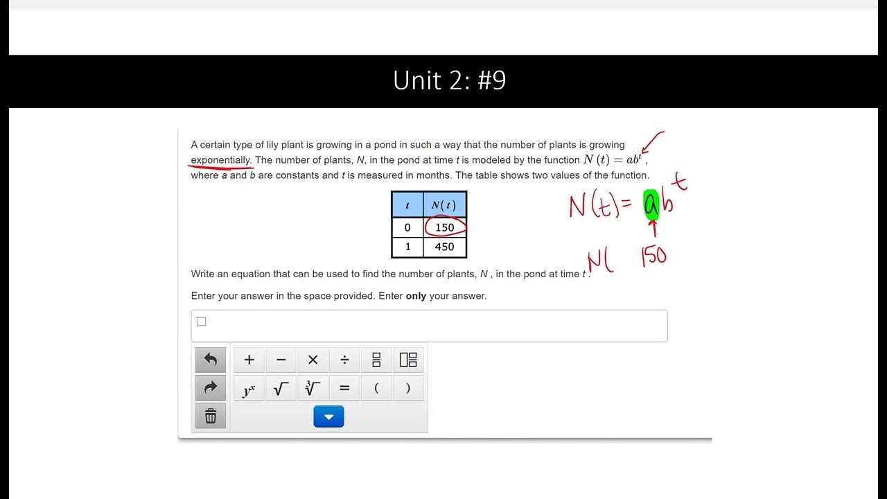 Unit 2 problem 9 - YouTube
