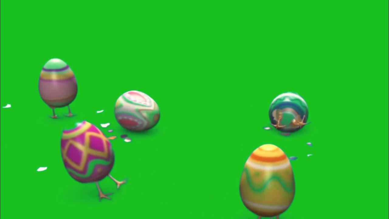 EASTER EGGS GREEN SCREEN - YouTube