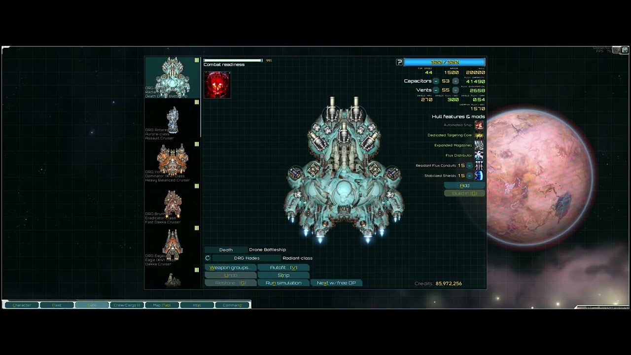 StarSector 0 98a-RC8 Vanilla - Terrifying Radiant Dakka Build - YouTube