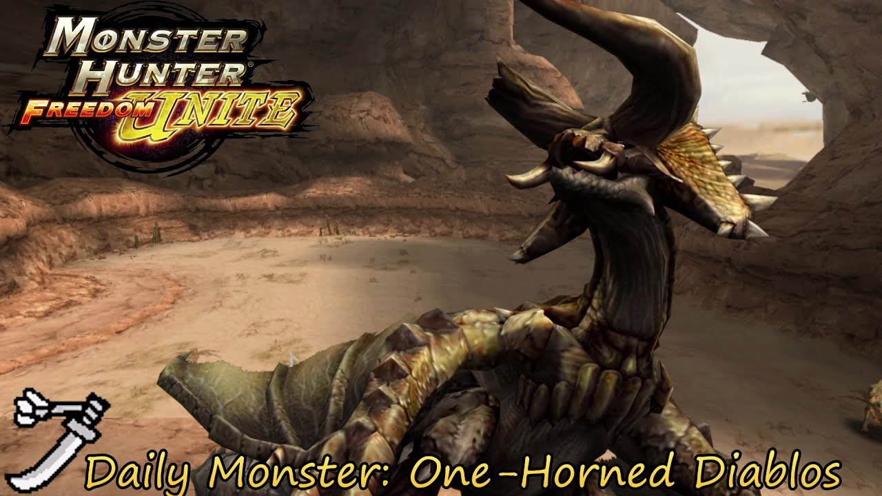 Daily Hunt #421 - One-Horned Diablos (MH Freedom Unite) - YouTube