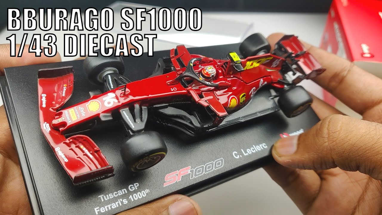 Bburago Ferrari F1 1/43 Scale Diecast SF1000 Tuscan GP Livery Model ...
