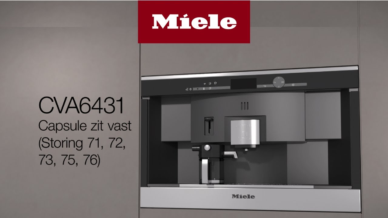 Wat doe ik bij storing 71, 72, 73, 75 en 76 op mijn Miele CVA6431 ...