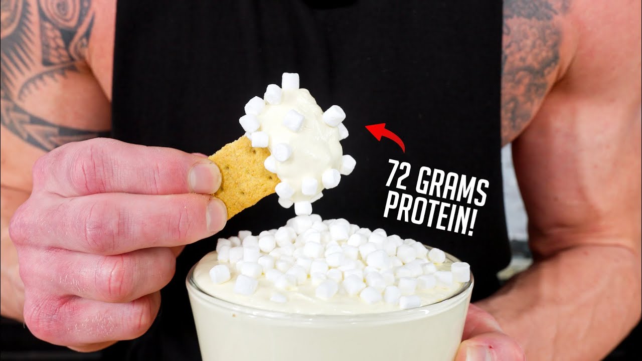 High Protein Marshmallow Creme Dip | Easy 5 Minute Dessert! - YouTube