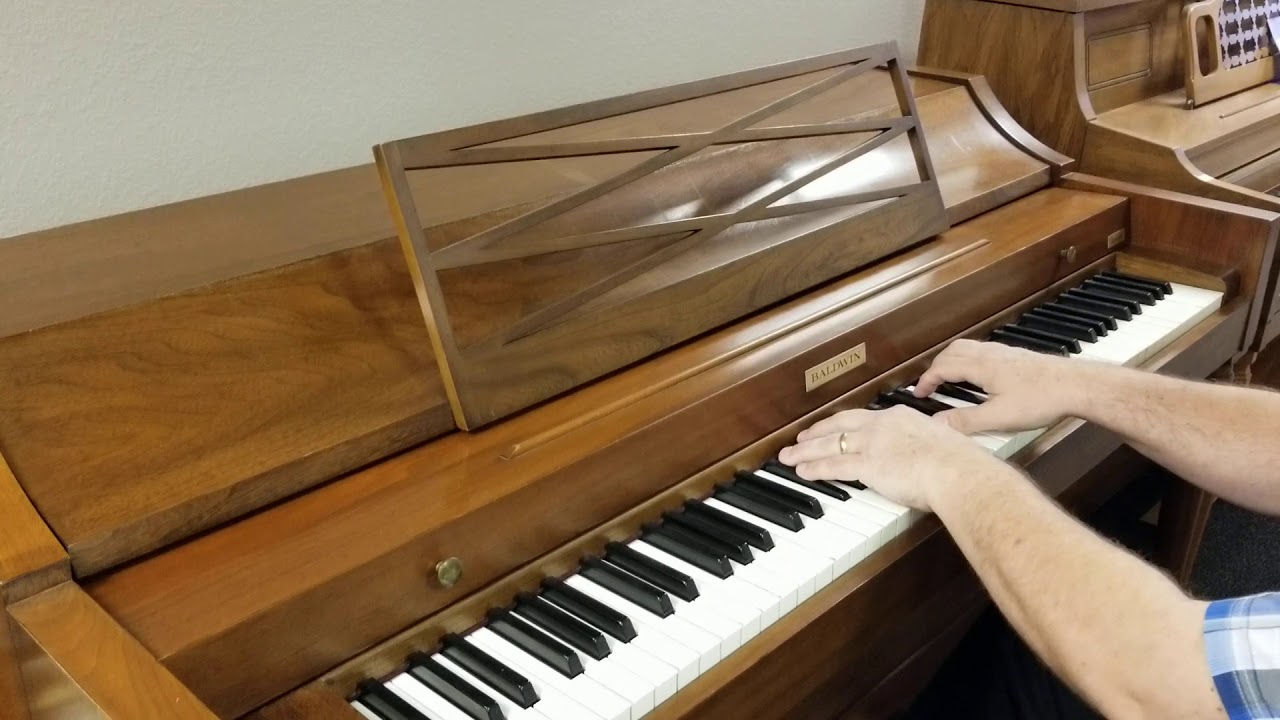Baldwin Acrosonic spinet piano - YouTube