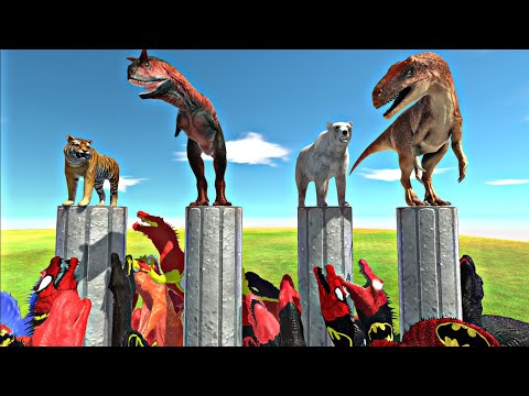 Hunting Found Dinosaurs T Rex Spinosaurus Tiger Carnotaurus Polar Bear ...