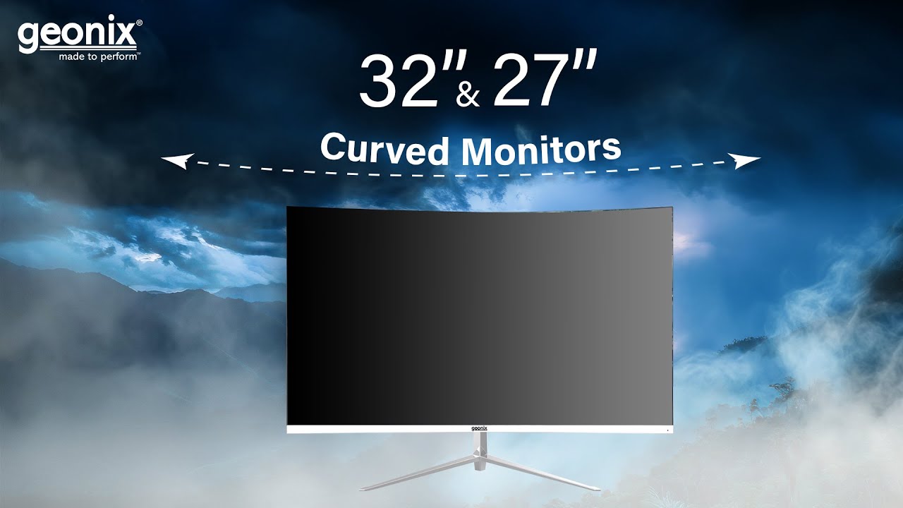 Geonix 27 & 32 Inch Curved Monitor details - YouTube