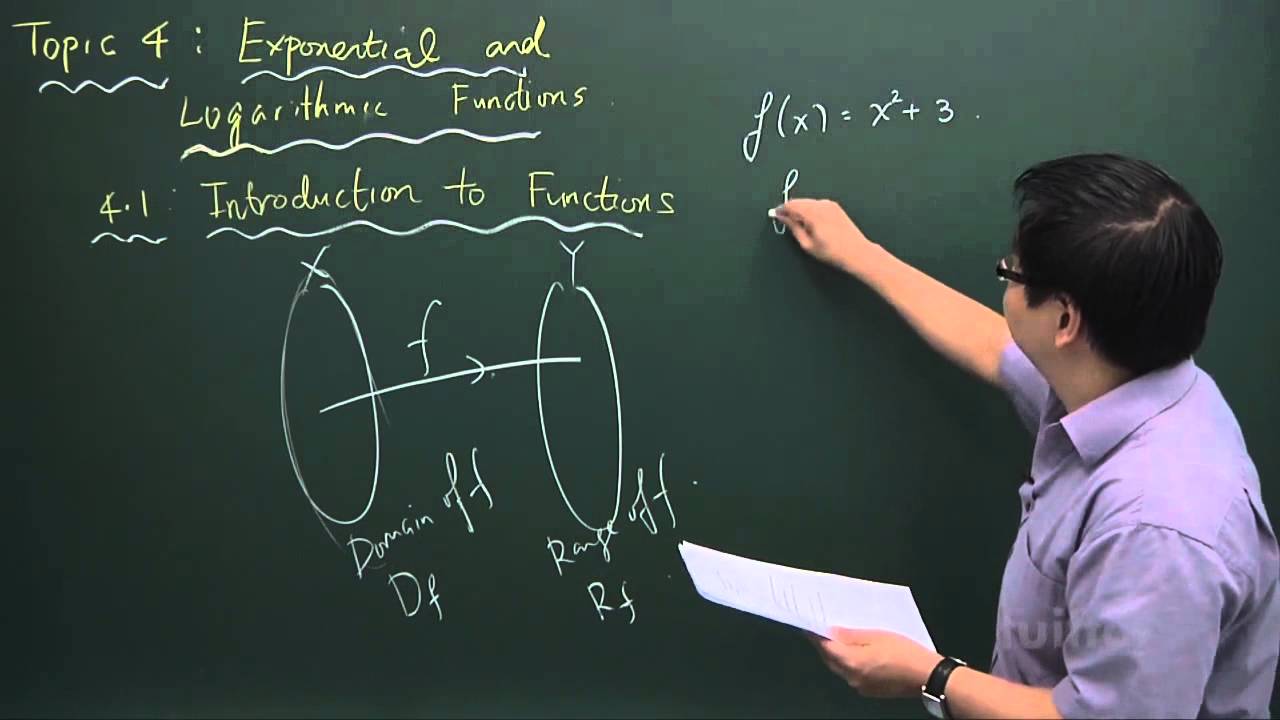 JC Mathematics H1 - Topic 4 Exponential and Logarithmic Functions Demo ...