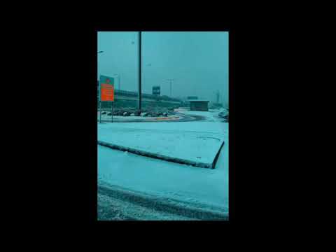 Snow fall #road // snow fall in italy road// snowfall status // winter#2021// nature beauty