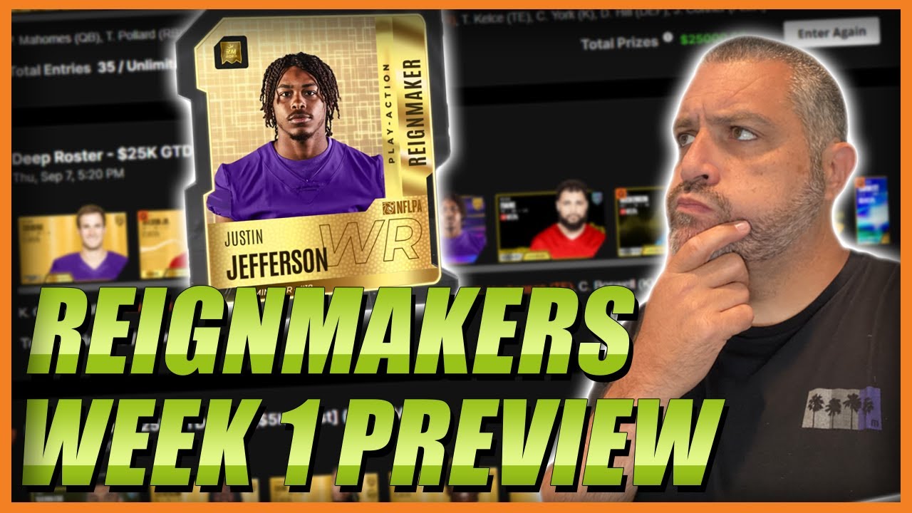 These are the 10 MOST OPTIMAL DraftKings ReignMakers cards for Week 1 ...