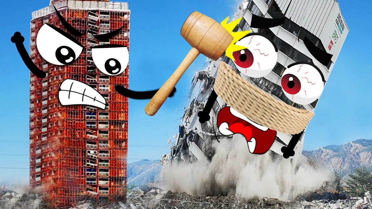 Extreme Dangerous Building Demolition Skills | Doodles and Heavy ...