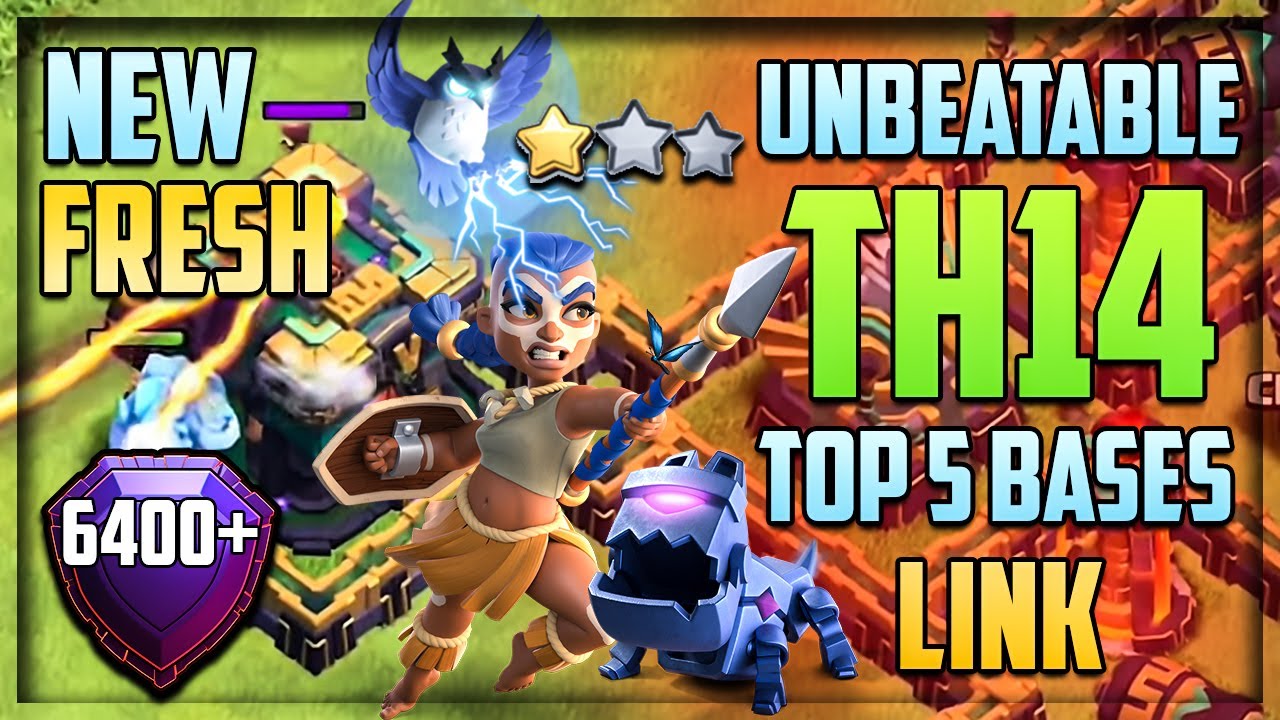 UNBEATABLE ! Town Hall 14 (TH14) Top 5 Bases With Link | New Th14 Fresh ...