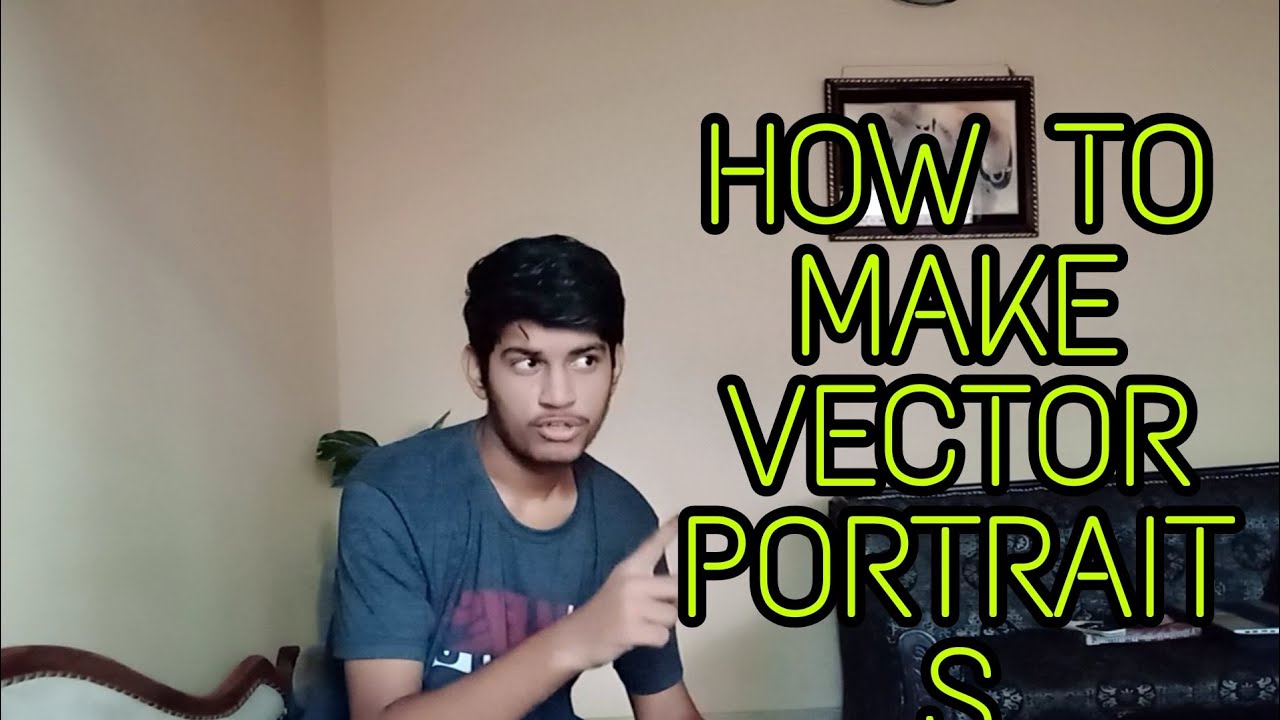 How to make vector portraits on mobile phone - YouTube