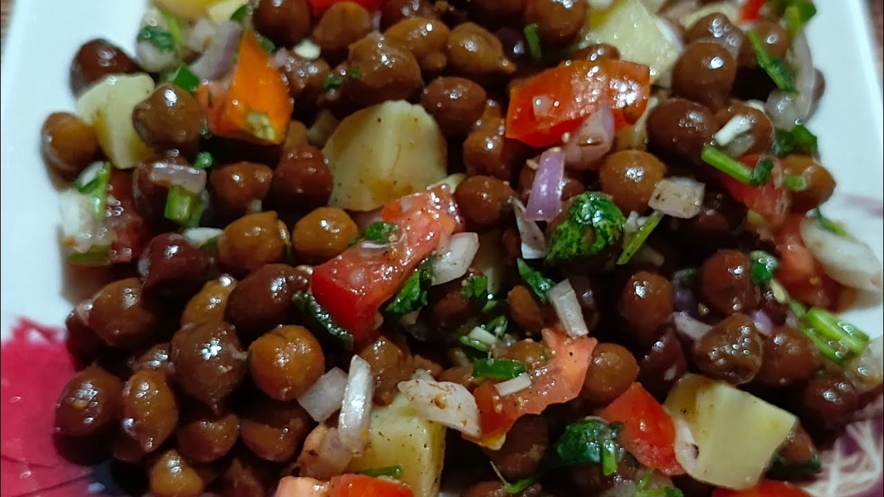 Chana chaat | Chatpate Healthy Kale Chana Chaat Recipe by Zaika Best ...
