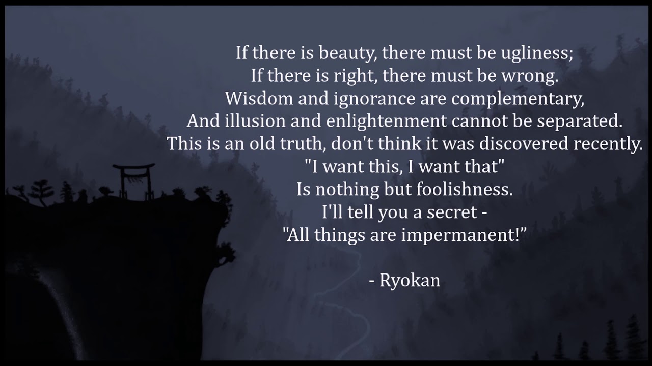 Zen Poem by Ryokan - YouTube
