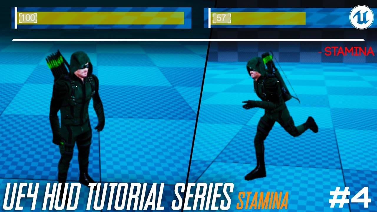 UE4: 3rd person HUD series | Stamina bar #4 - YouTube