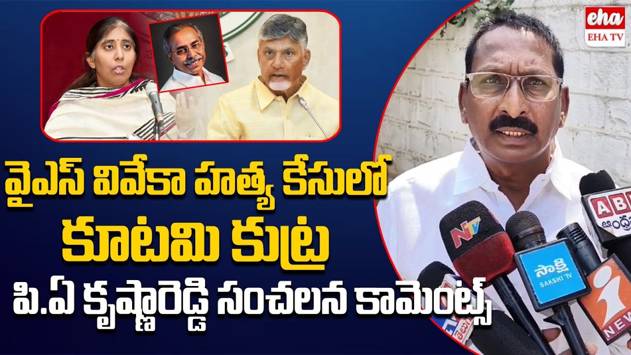 YS Vivekananda Reddy PA Krishna Reddy Shocking Comments on YS Sunitha ...