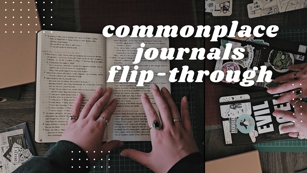 chatty flipthrough of my commonplace journals (yes, there's more than ...