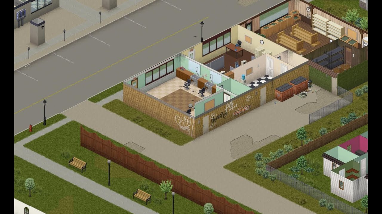 Build 42 Brandenburg Small Hair Salon New location tour Project Zomboid ...