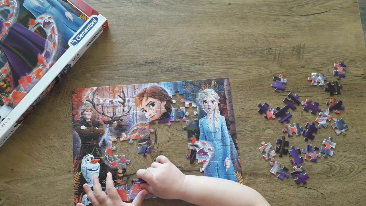 how to do a puzzle of 104 pieces for kids/ frozen II /Elsa /Anna ...