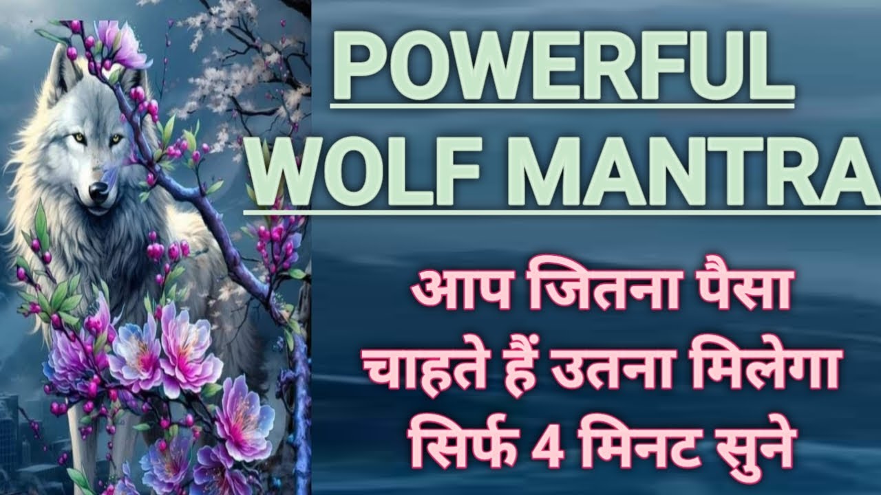 WOLF CHANT FOR MONEY ATTRACTION - Manifest Money abundance - WOLF BRING ...