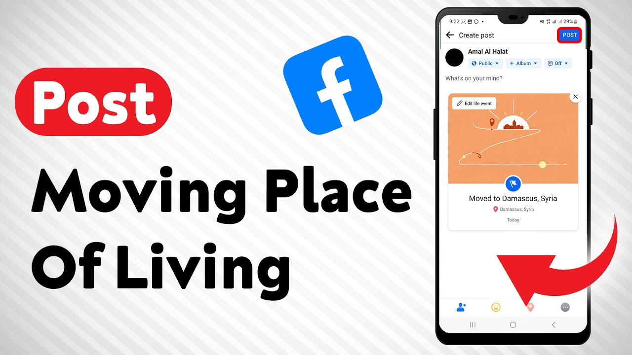 How To Post Moving Place Of Living On Facebook - Full Guide - YouTube
