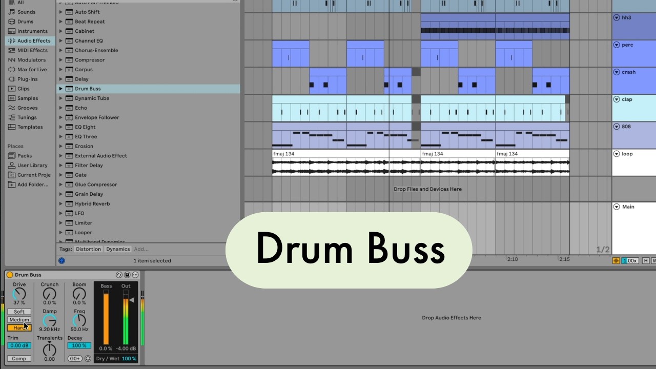 Ableton Live Tips: Drum Buss - YouTube