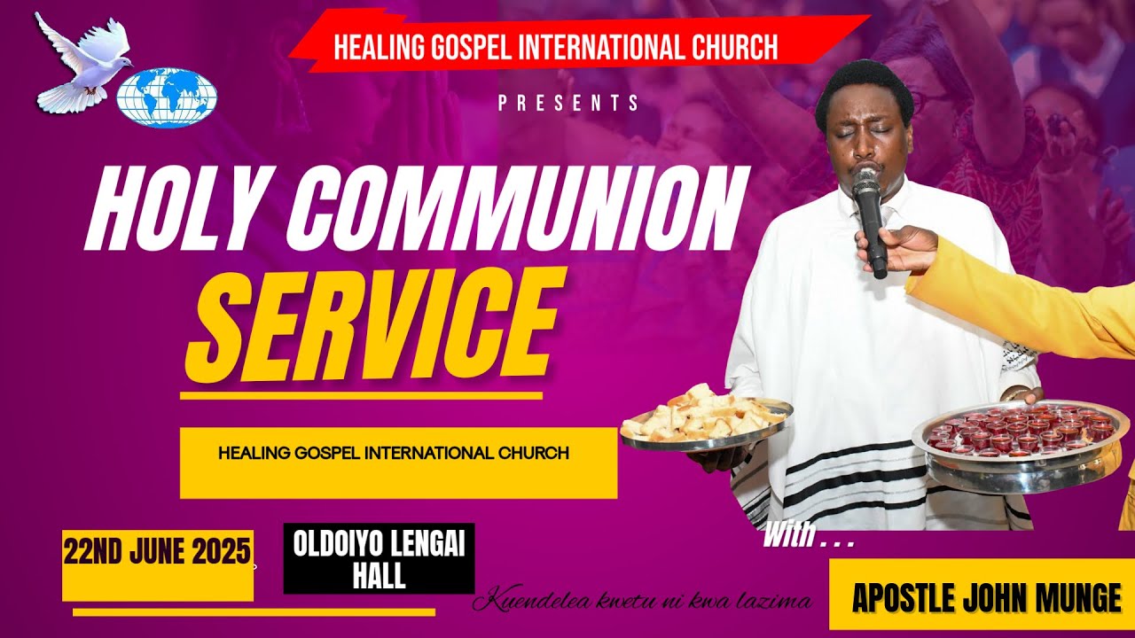HOLY COMMUNION SUNDAY SERVICE WITH APOSTLE JOHN MUNGE - YouTube