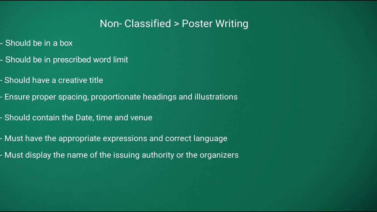 Display Advertisement/Poster Writing/ CBSE XI & XII - YouTube