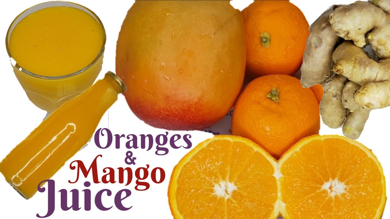 HOW TO MAKE IMMUNE BOOSTER JUICE | ORANGE & MANGO JUICE | JoeVee ...