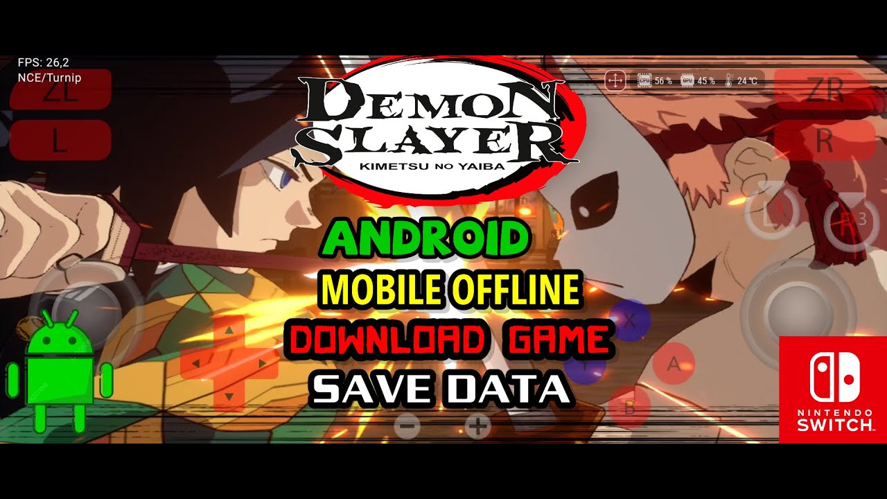 Game Demon Slayer Android Save data Ziunx Emulator - YouTube