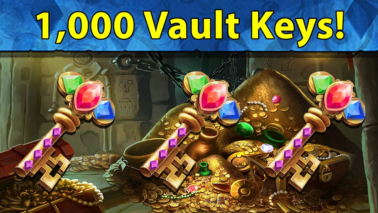 Gems of war: 1,000 Vault Key Opening - YouTube