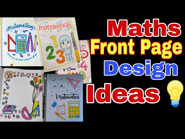 Math Cover Page Ideas