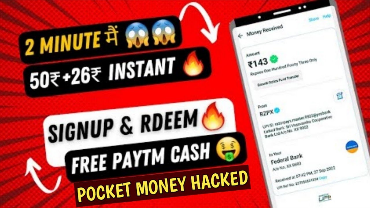 NEW EARNING APP TODAY | ₹100 FREE PAYTM CASH EARNING APPS 2022 | POCKET ...